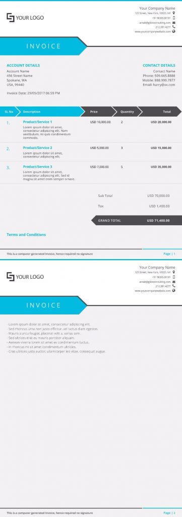 INVOICE Archives - Awesome Inventory Templates