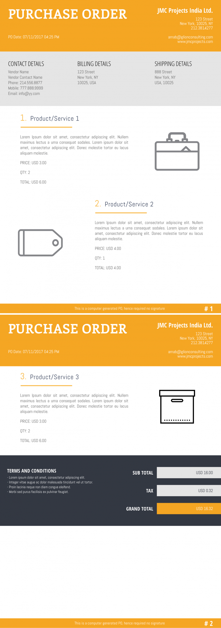 PO-LION (Premium) - Zoho CRM Inventory Templates | 200+ Beautiful Templates