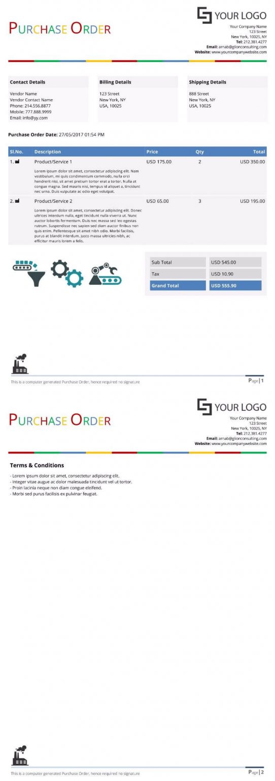 PO-WHALE-BLUE-4F81BD - Zoho CRM Inventory Templates | 200+ Beautiful ...